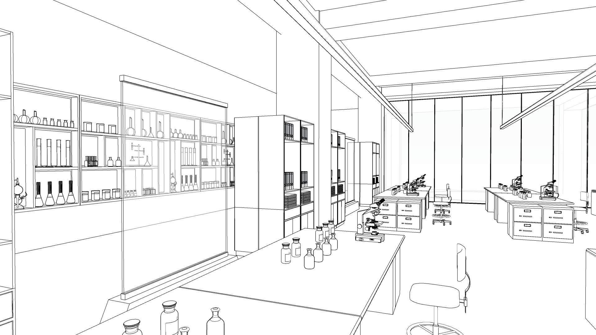 Laboratory 3D - TurboSquid 1988741