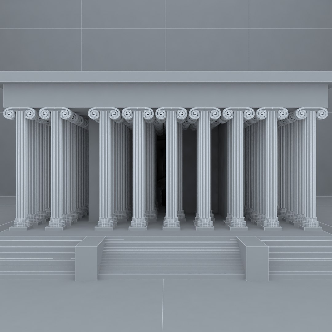 3d Model Apollon Temple