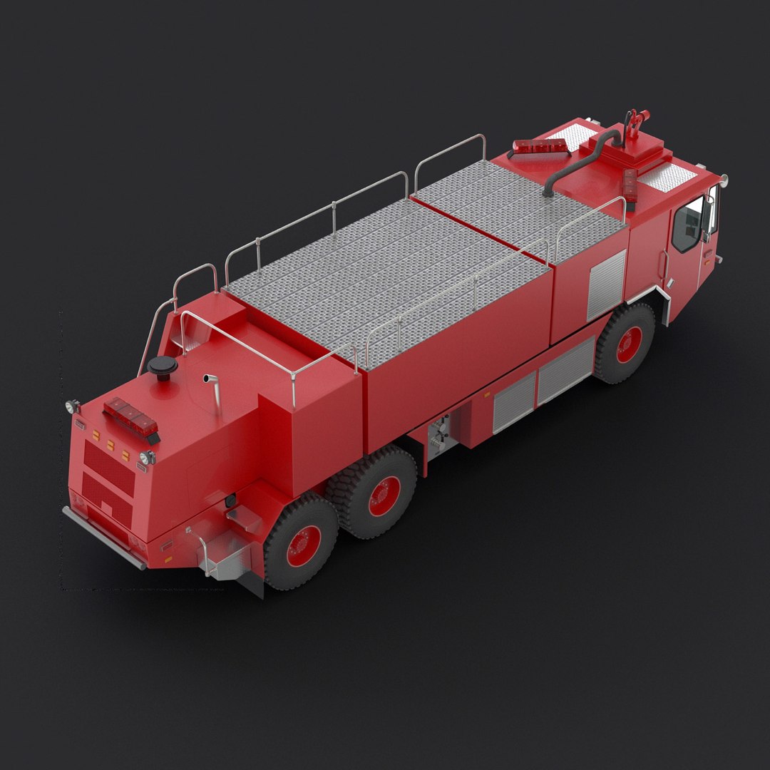 3d Fire-rescue Truck Model