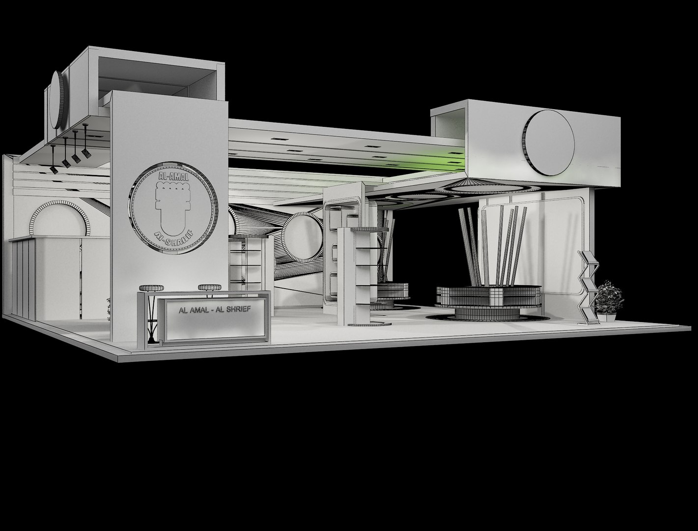 3D Booth Exhibition Stand A390c - TurboSquid 1714341