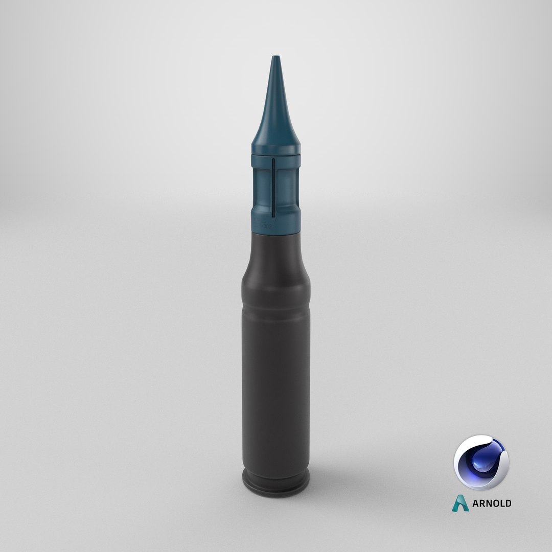 3D Model Bullet 25x137(1) - TurboSquid 2351322