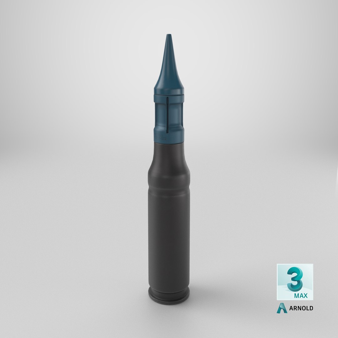 3D Model Bullet 25x137(1) - TurboSquid 2351322