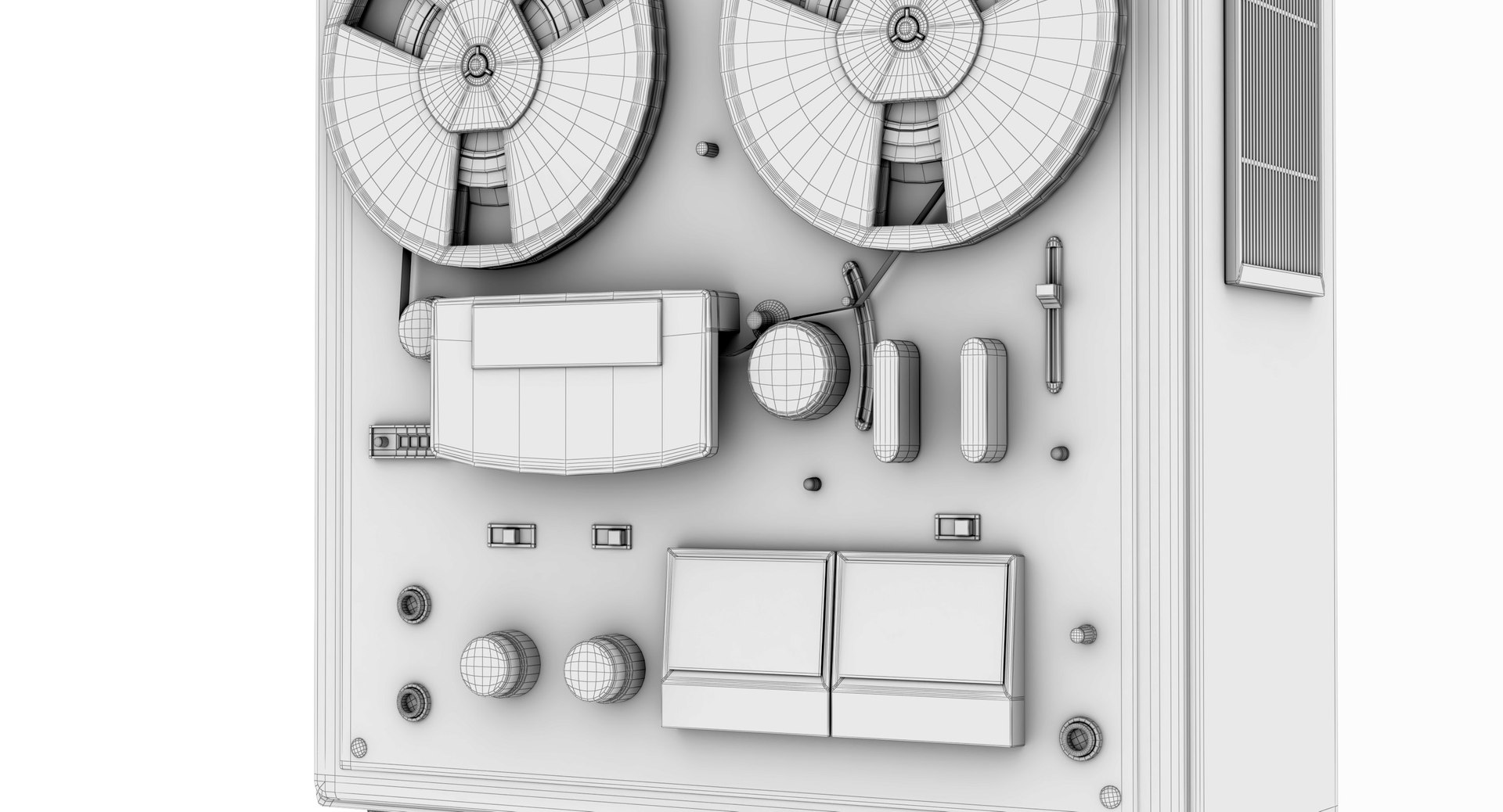 Reel-to-Reel Tape Recorder 3D Model - TurboSquid 1971699