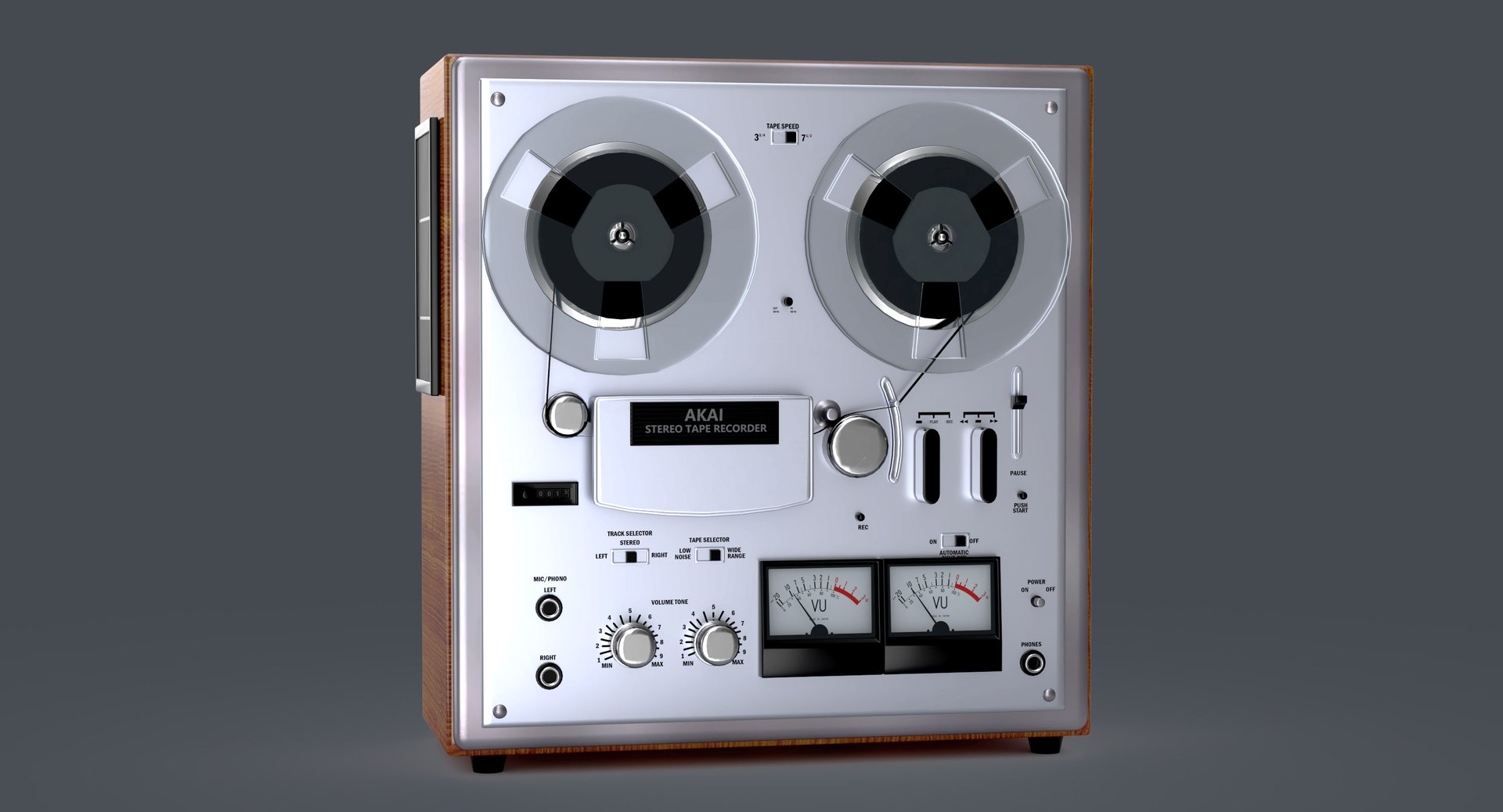 Reel-to-Reel Tape Recorder 3D Model - TurboSquid 1971699