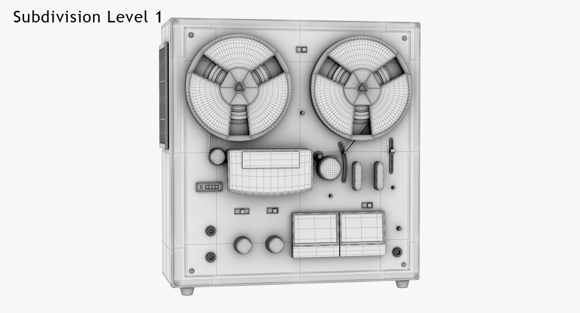 Reel-to-Reel Tape Recorder 3D Model - TurboSquid 1971699
