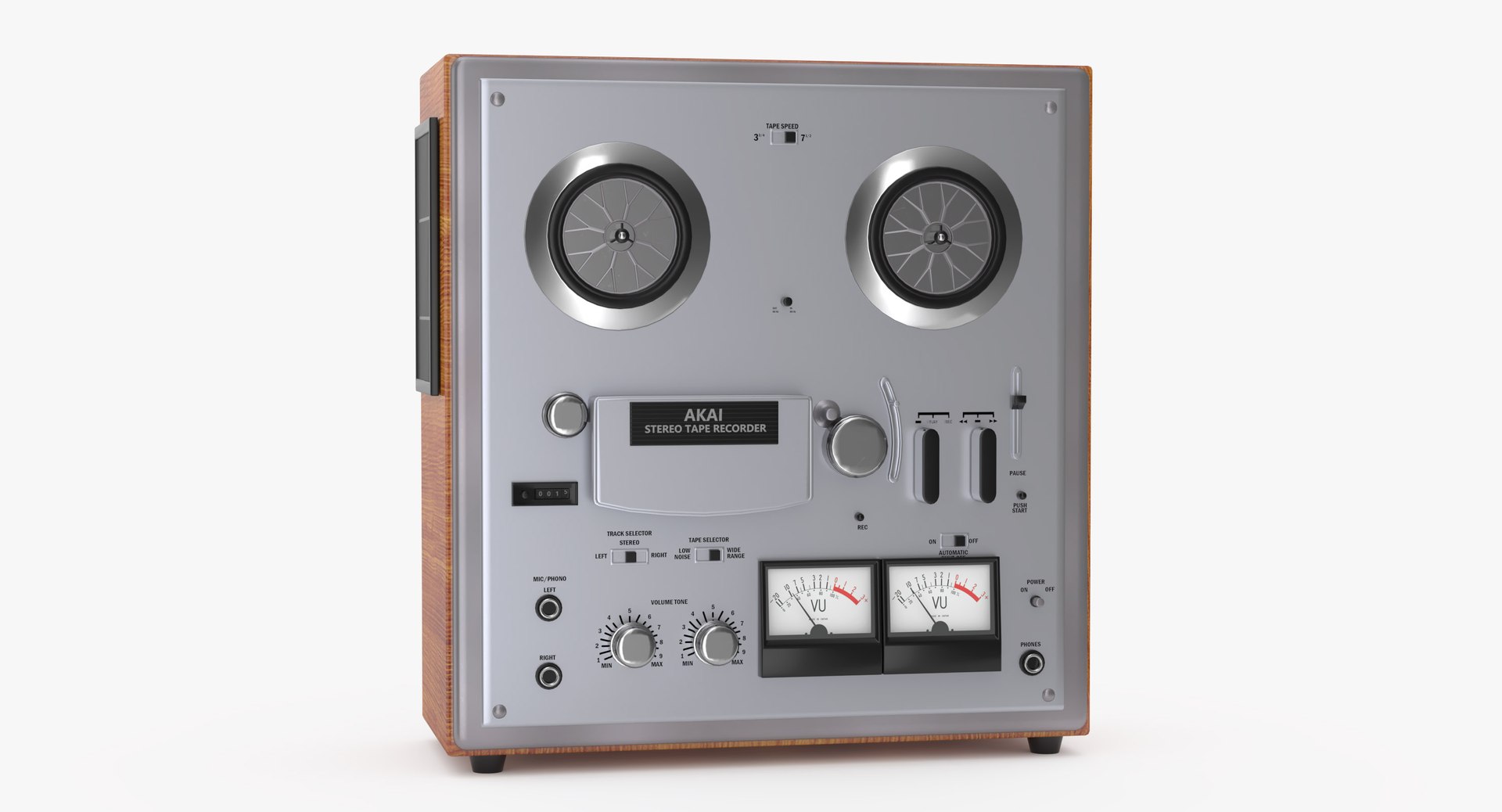 Reel-to-Reel Tape Recorder 3D Model - TurboSquid 1971699