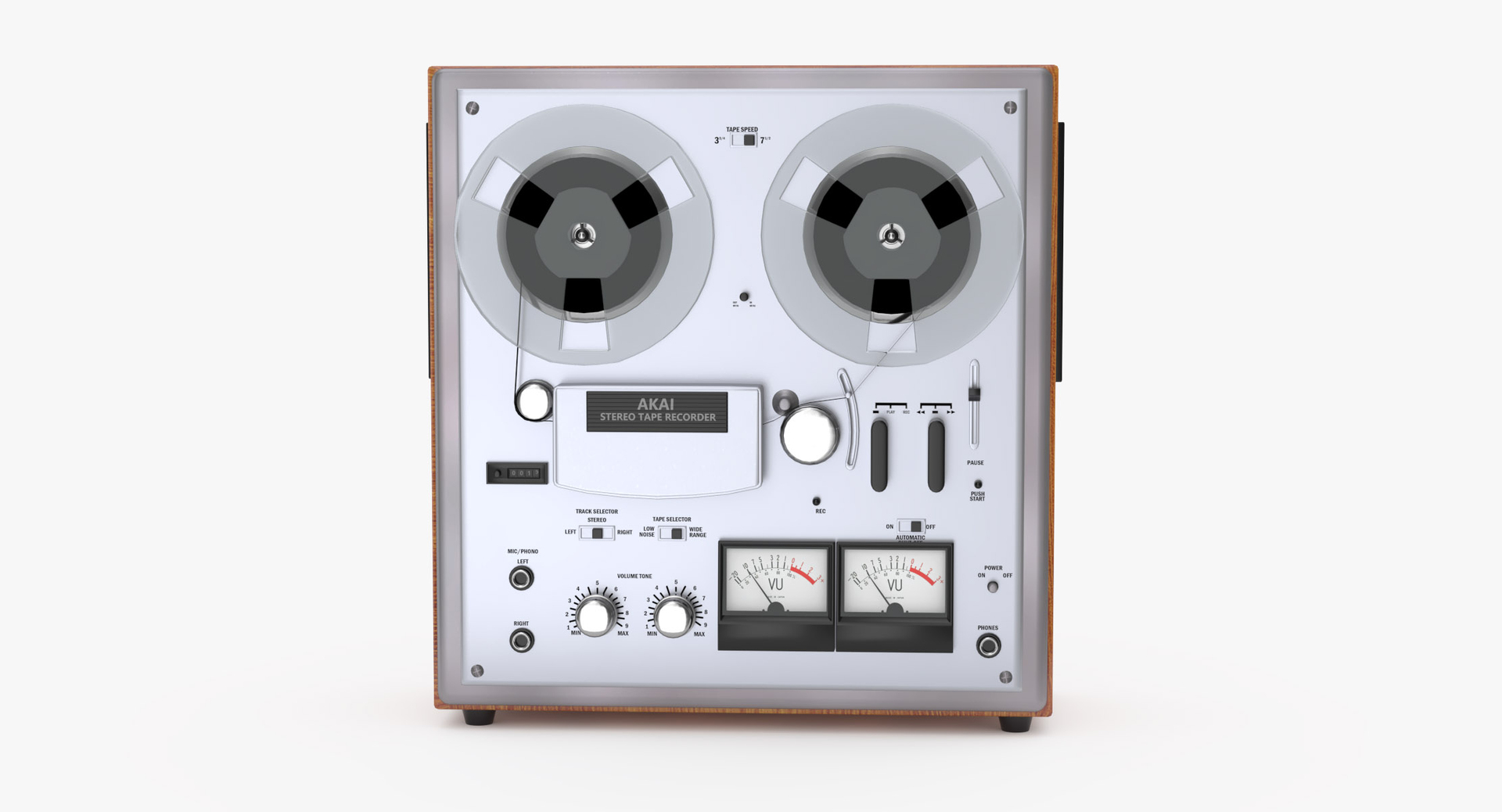 Reel-to-Reel Tape Recorder 3D Model - TurboSquid 1971699