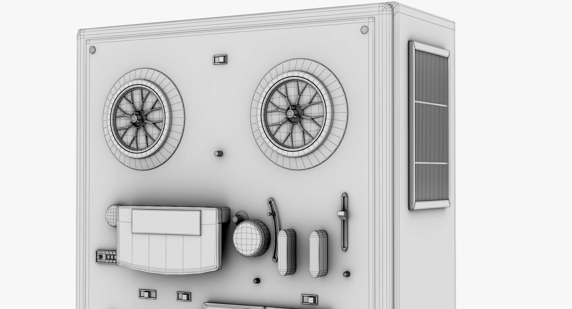 Reel-to-Reel Tape Recorder 3D Model - TurboSquid 1971699