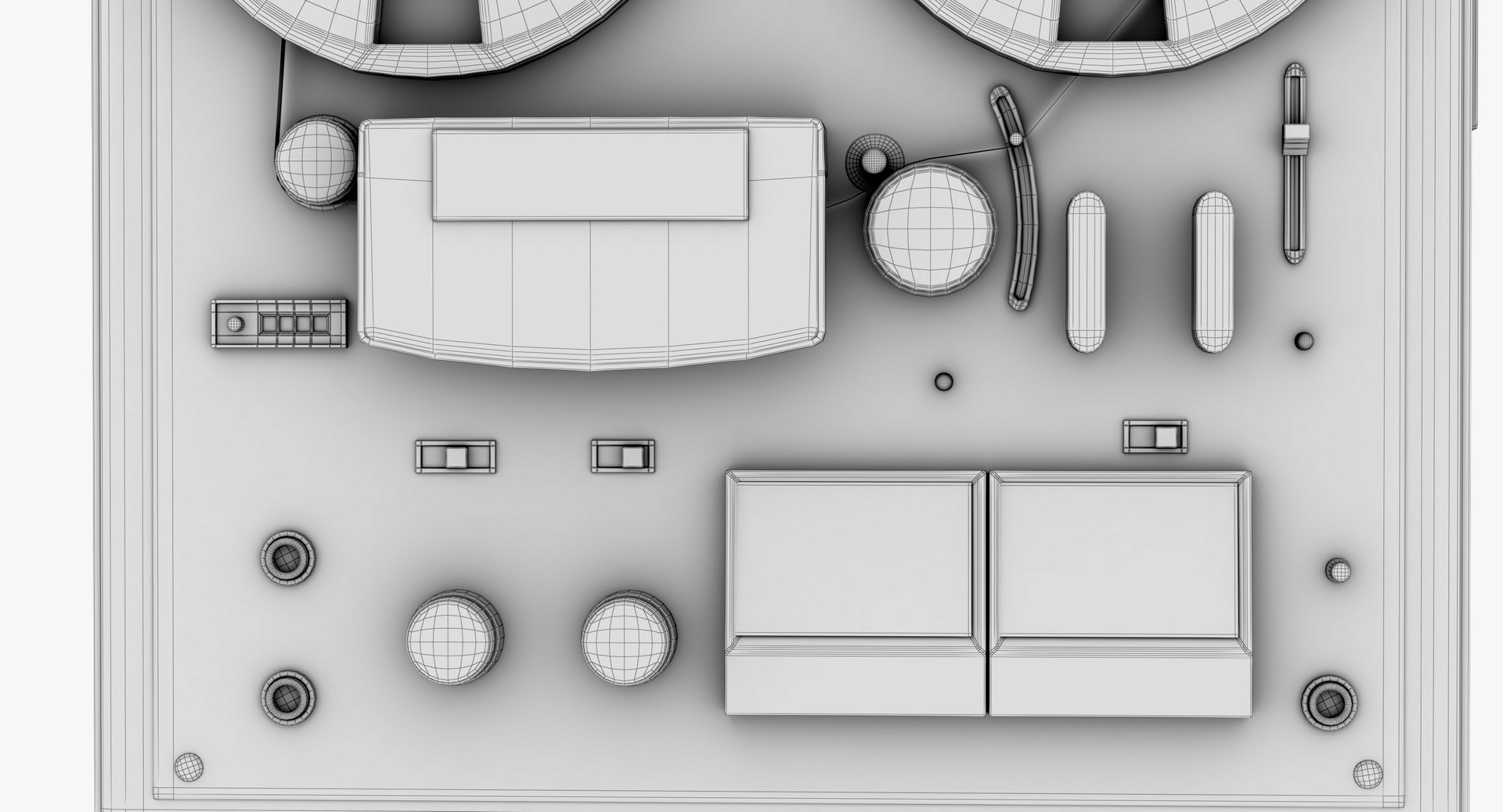 Reel-to-Reel Tape Recorder 3D Model - TurboSquid 1971699