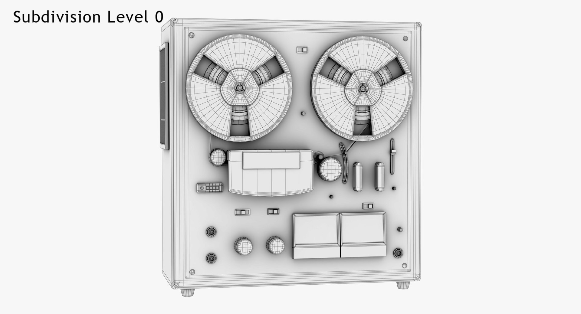 Reel-to-Reel Tape Recorder 3D Model - TurboSquid 1971699
