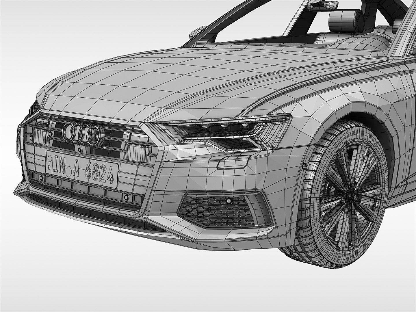 3D Audi Car Model - TurboSquid 1307425
