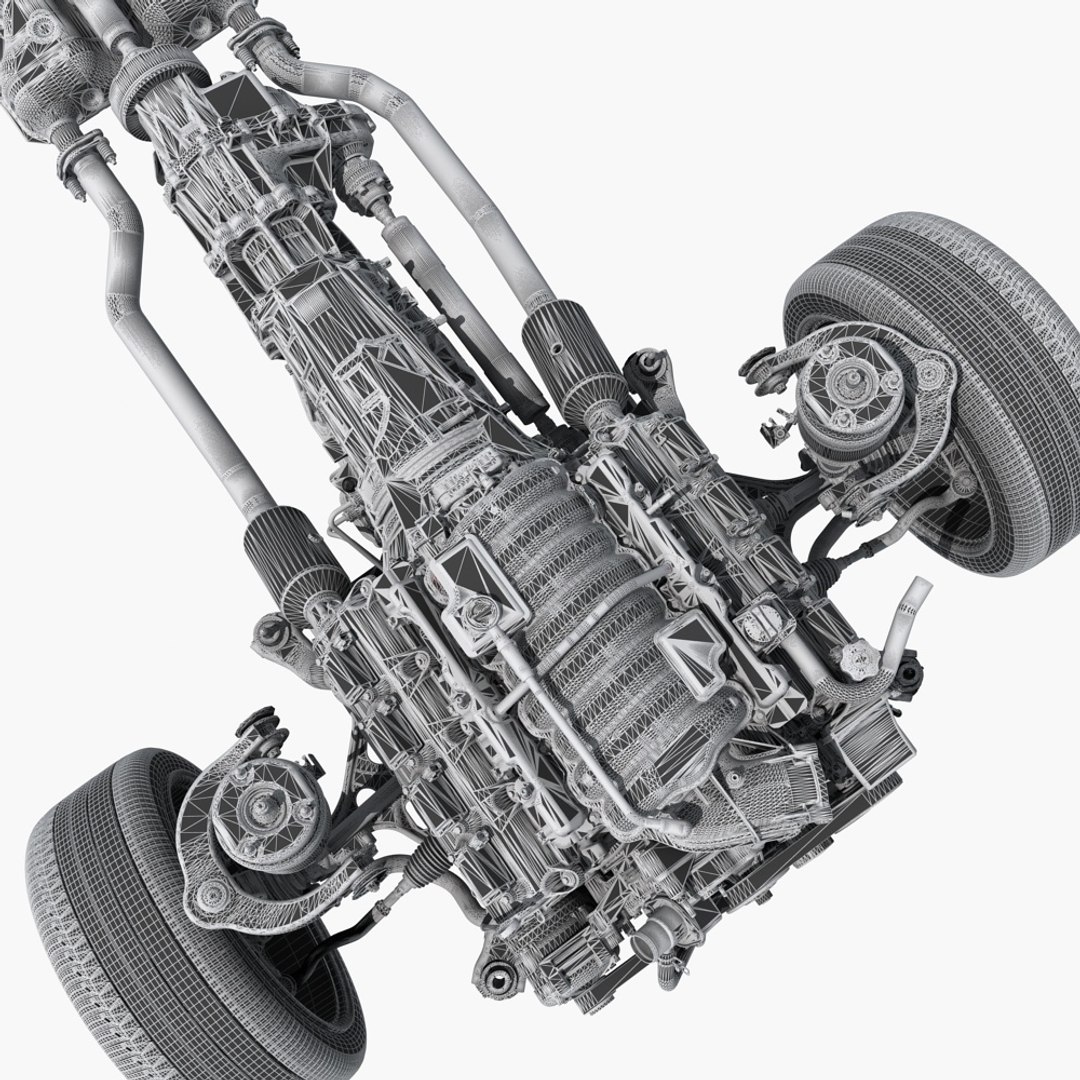 Chassis Engine 3d Model