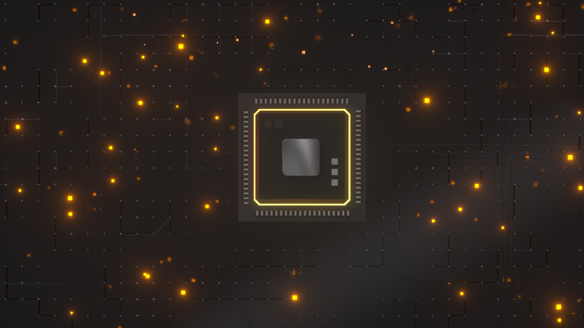 3D Model C4D Octane CPU Chip Core Capacitance Scifi Circuit Board 10 - TurboSquid 2141090