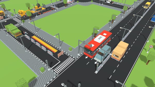 3D модель Набор участков и знаков Voxel Road - TurboSquid 1507834