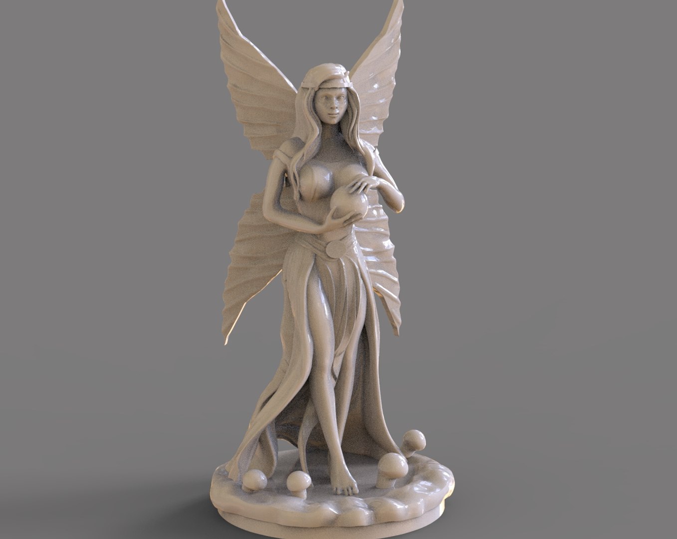 Fairy Sculpture 3D Model - TurboSquid 1601043