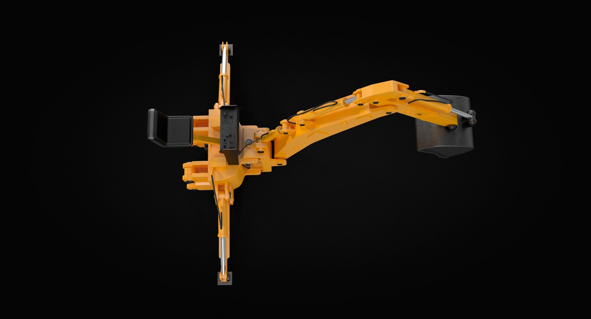 3D Model Backhoe Loader Attachment - TurboSquid 1224424