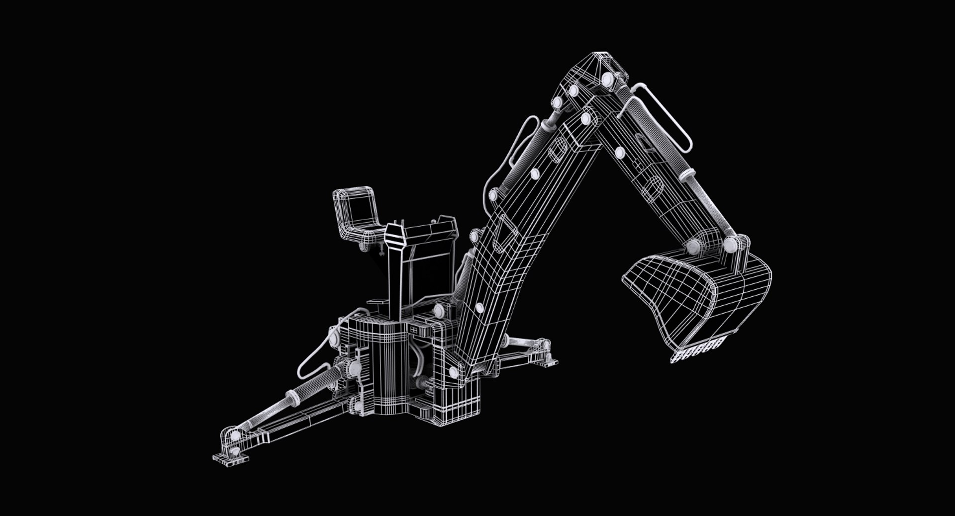 3D Model Backhoe Loader Attachment - TurboSquid 1224424