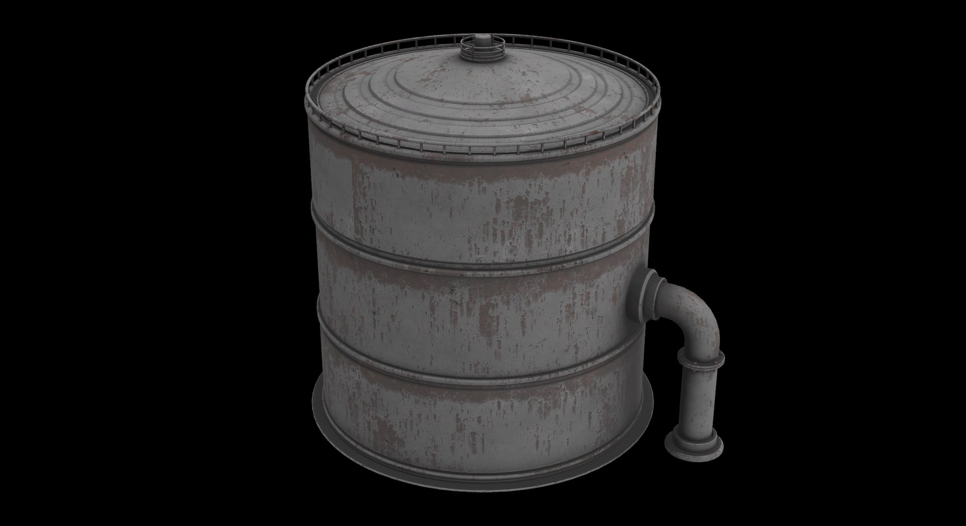 modelo 3d Tanque de barril - TurboSquid 2295689