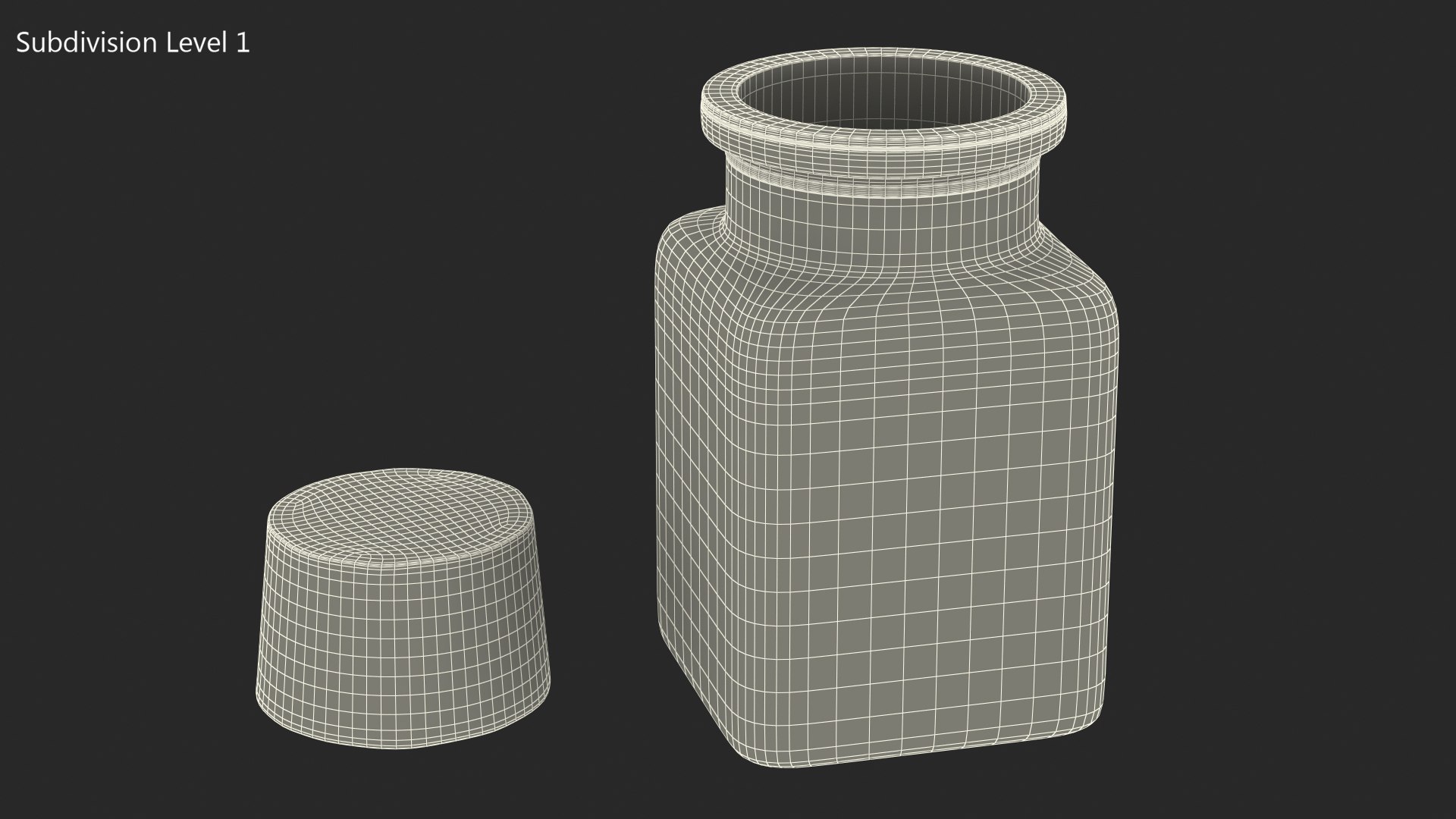 3D Small Kitchen Storage Jar Model - TurboSquid 1620802