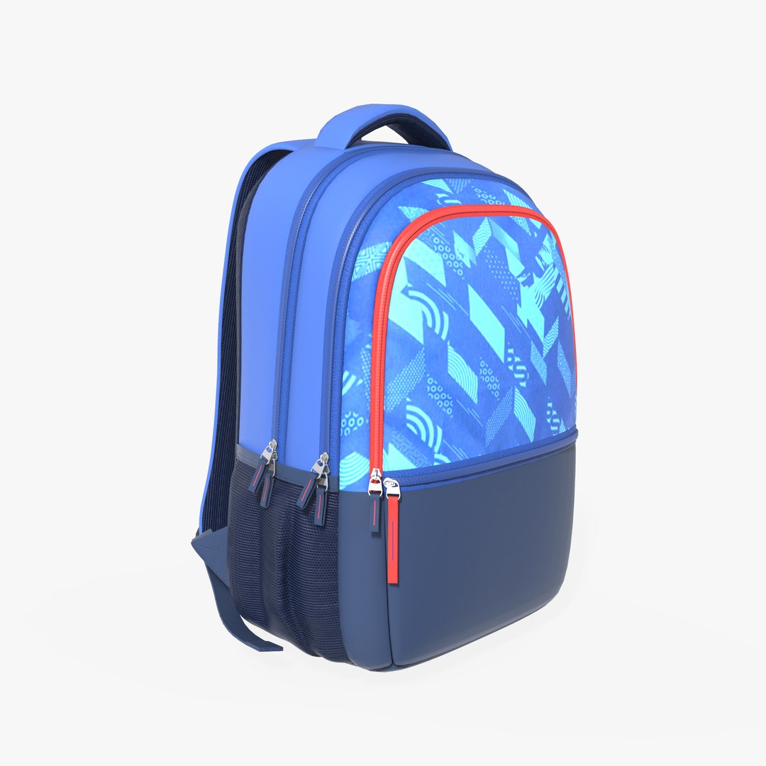 Blue Backpack 3D - TurboSquid 2048369