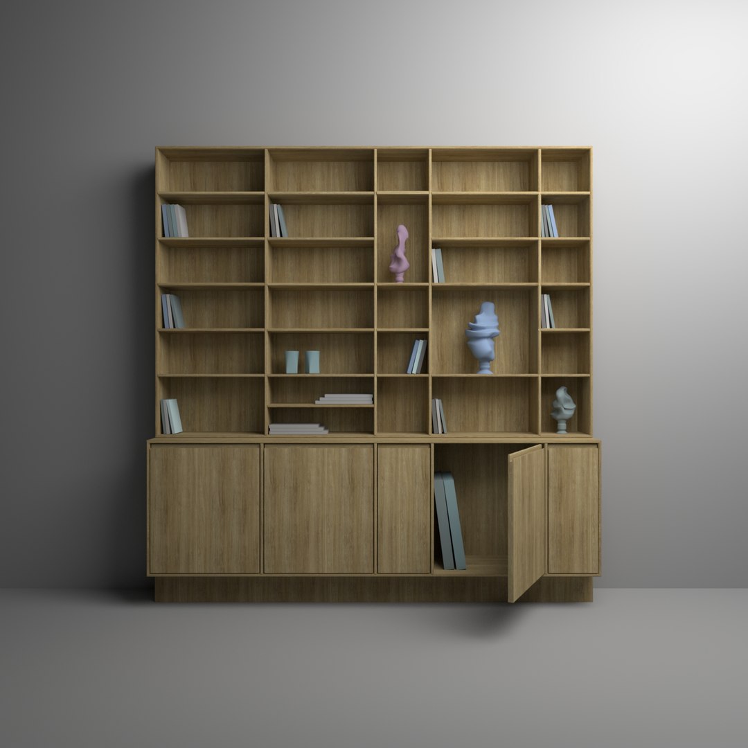 3D Bookcase - TurboSquid 2246854