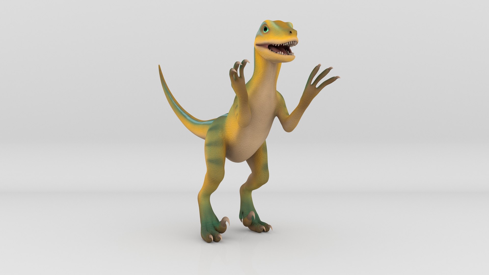 Velociraptor ANIMATED 3D Model - TurboSquid 1986864