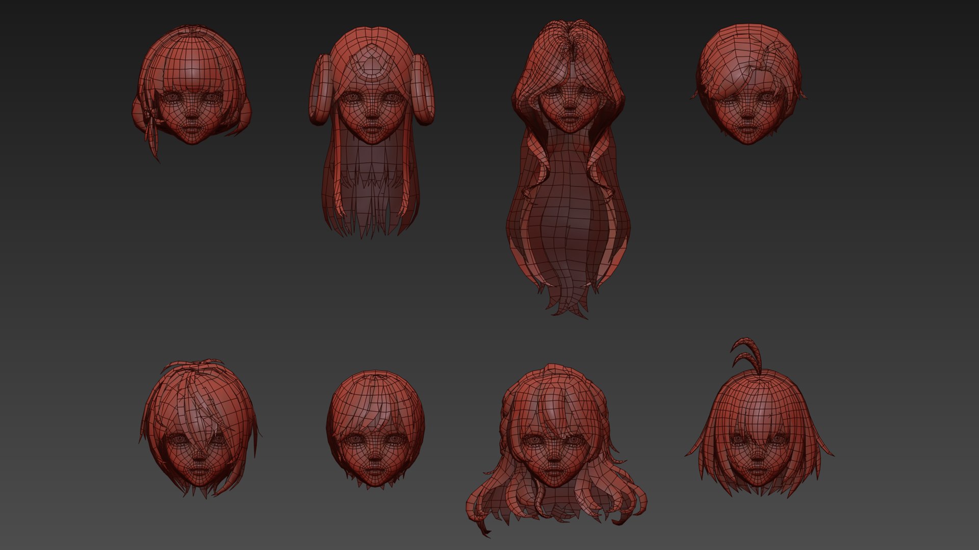 Hair style 03 3D - TurboSquid 2176049