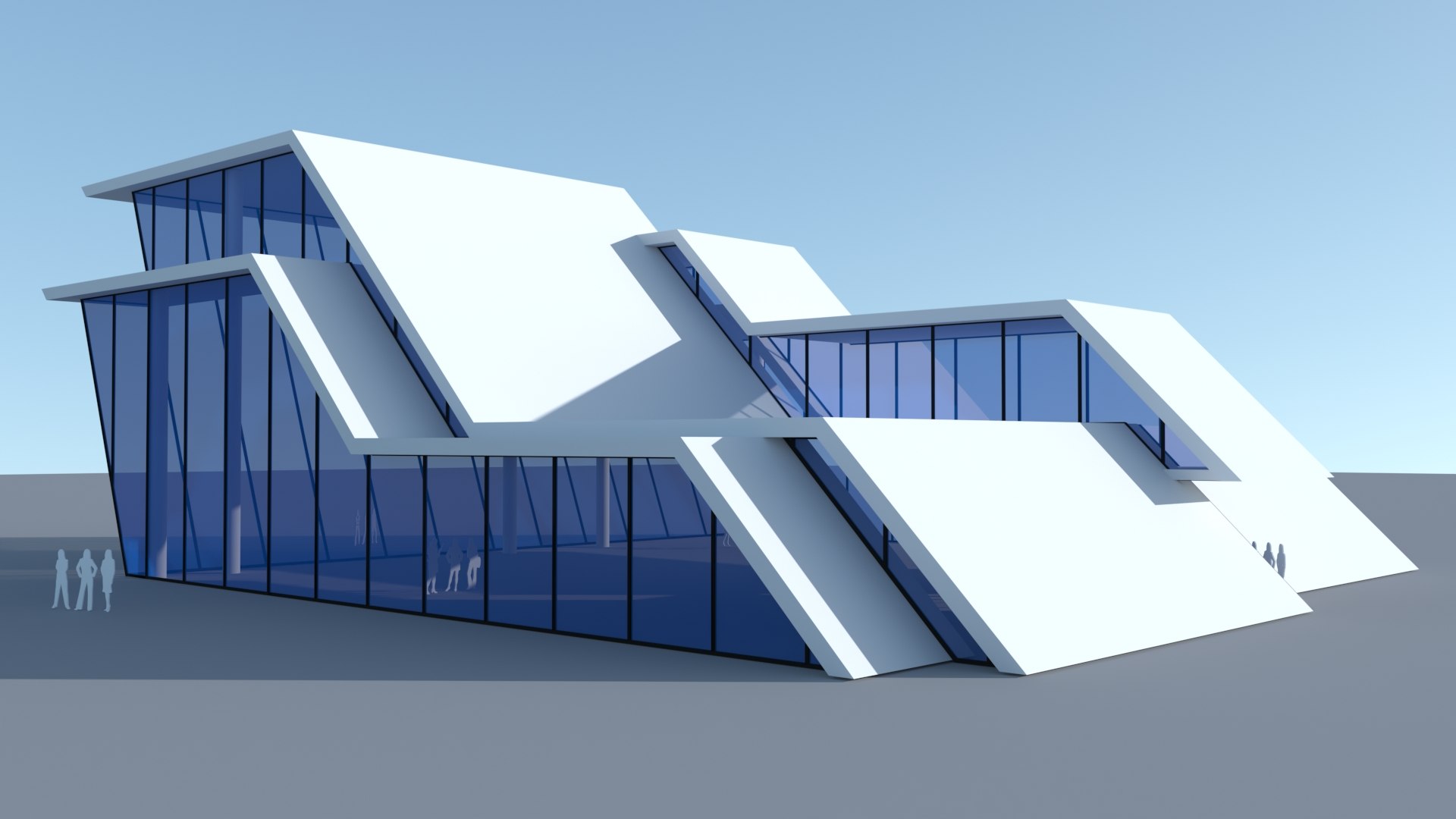 Car Showroom - Exhibition Interior And Exterior 3D Model - TurboSquid ...