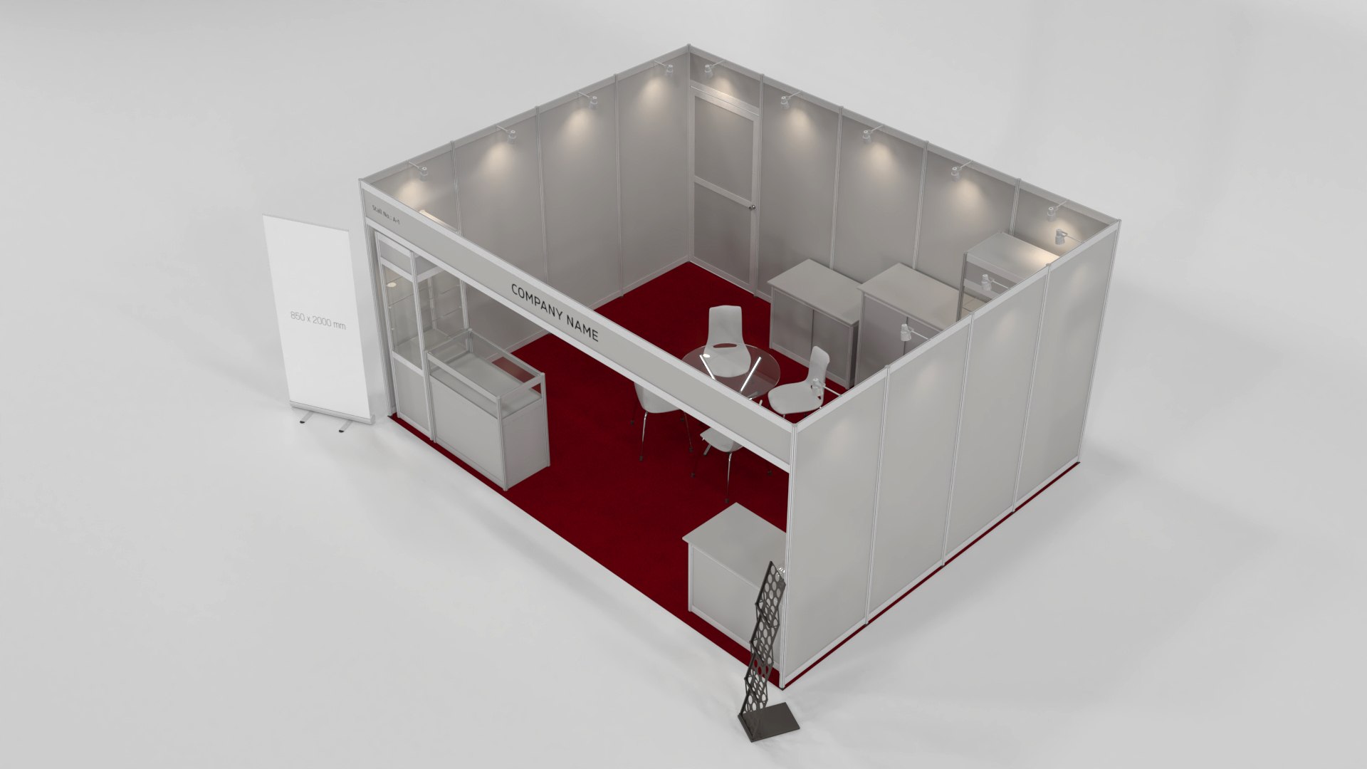 Octanorm Stall Setup 3D Model - TurboSquid 1876507