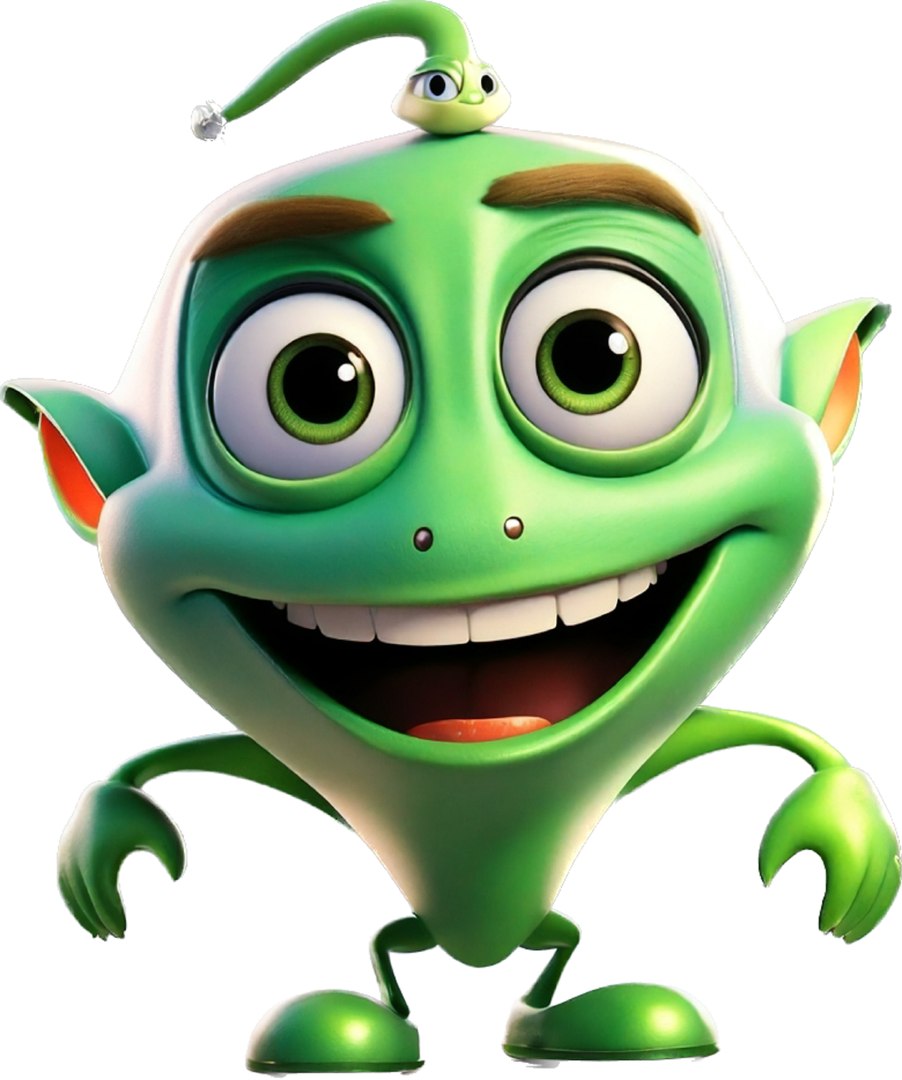 Zippy The Happy Alien Model - TurboSquid 2156430