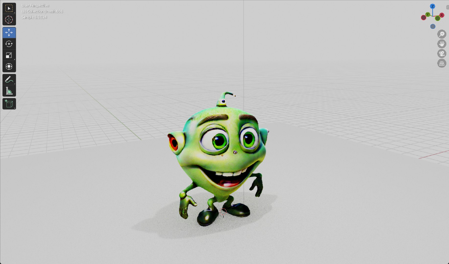 Zippy The Happy Alien Model - TurboSquid 2156430