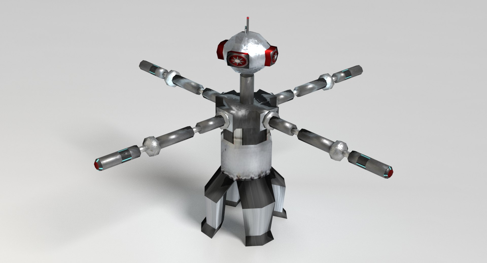 Enemy Robot 3d Obj