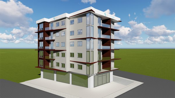 Apartment Building SketchUp Models for Download | TurboSquid