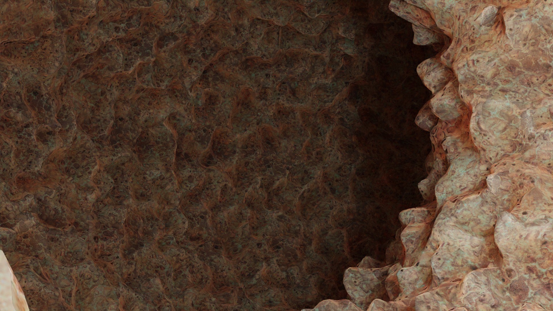 3D 8K Endless Rock Cave With Ring Shape Set Model - TurboSquid 2083445