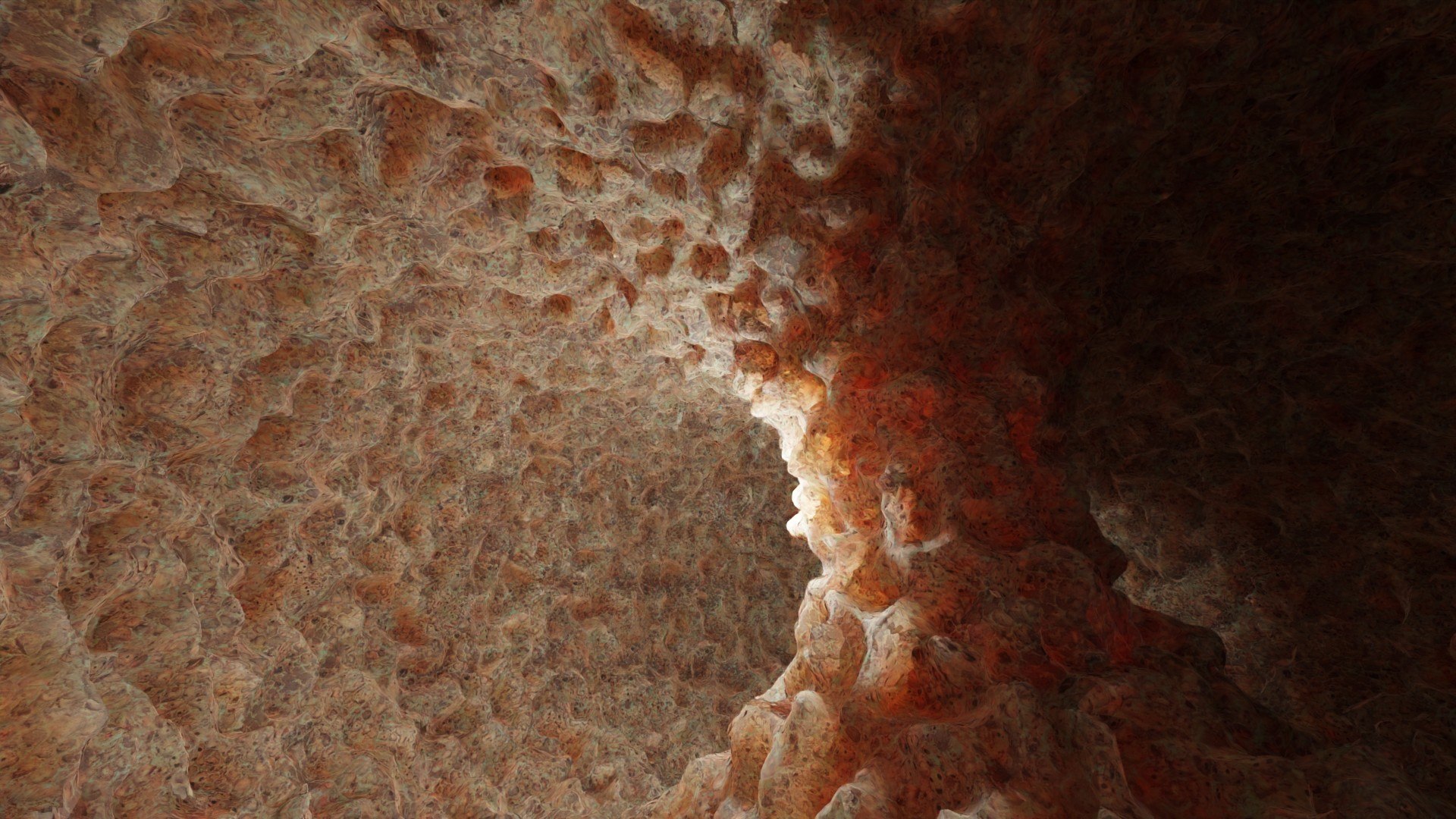 3D 8K Endless Rock Cave With Ring Shape Set Model - TurboSquid 2083445