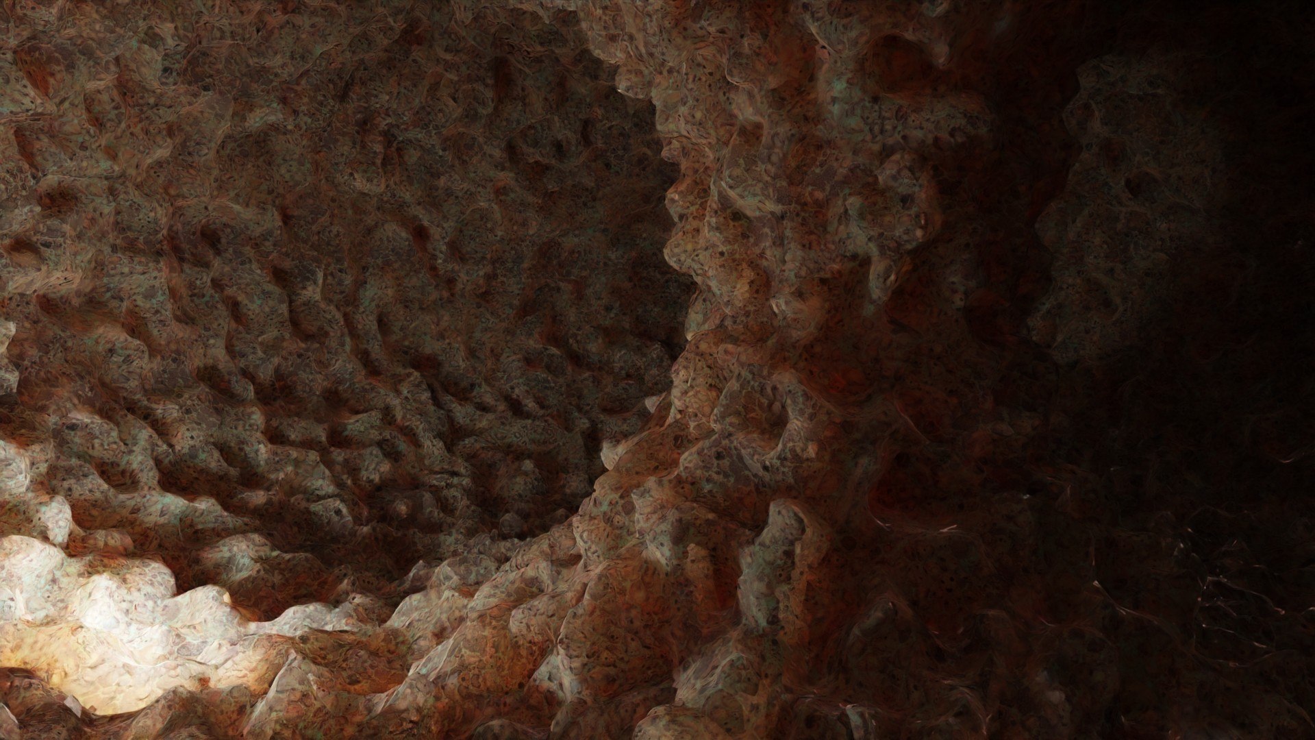 3D 8K Endless Rock Cave With Ring Shape Set Model - TurboSquid 2083445