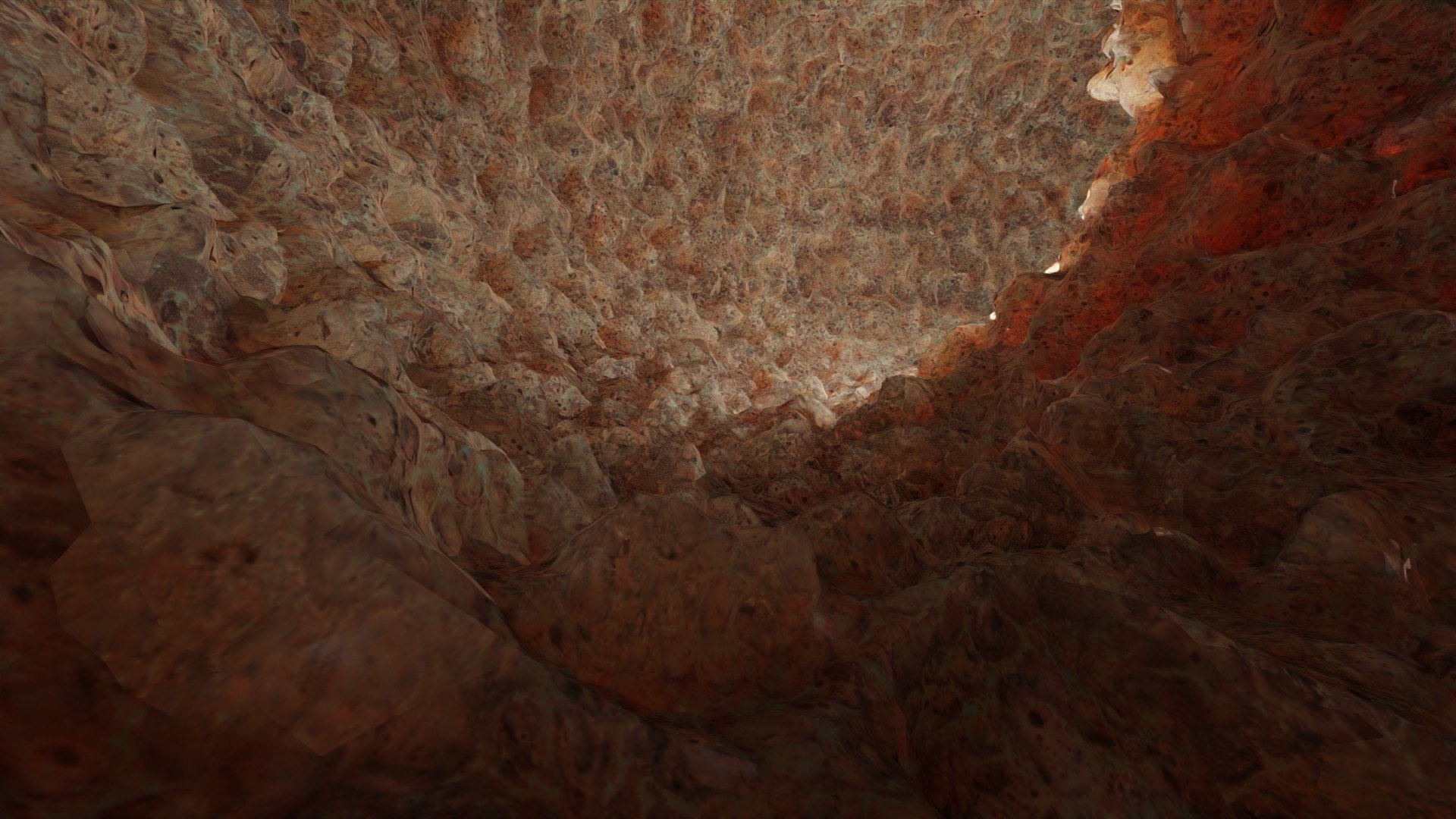 3D 8K Endless Rock Cave With Ring Shape Set Model - TurboSquid 2083445