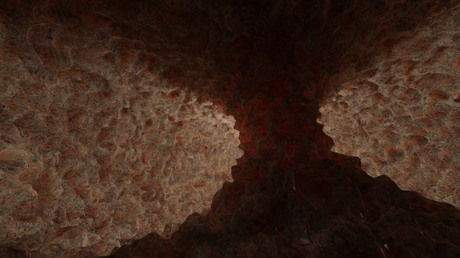 3D 8K Endless rock cave with ring shape set model - TurboSquid 2083445