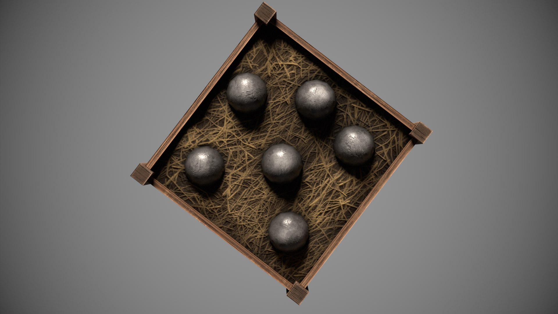 Pirates Box With Cannon Balls 3D - TurboSquid 2021428