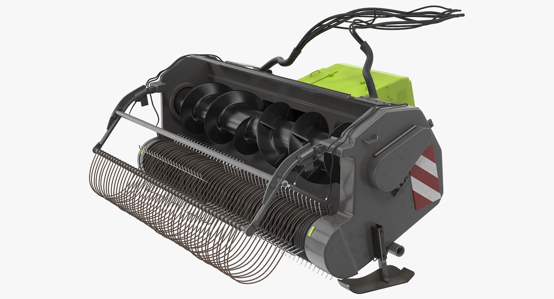 Combine draper header rigged 3D model - TurboSquid 1330732