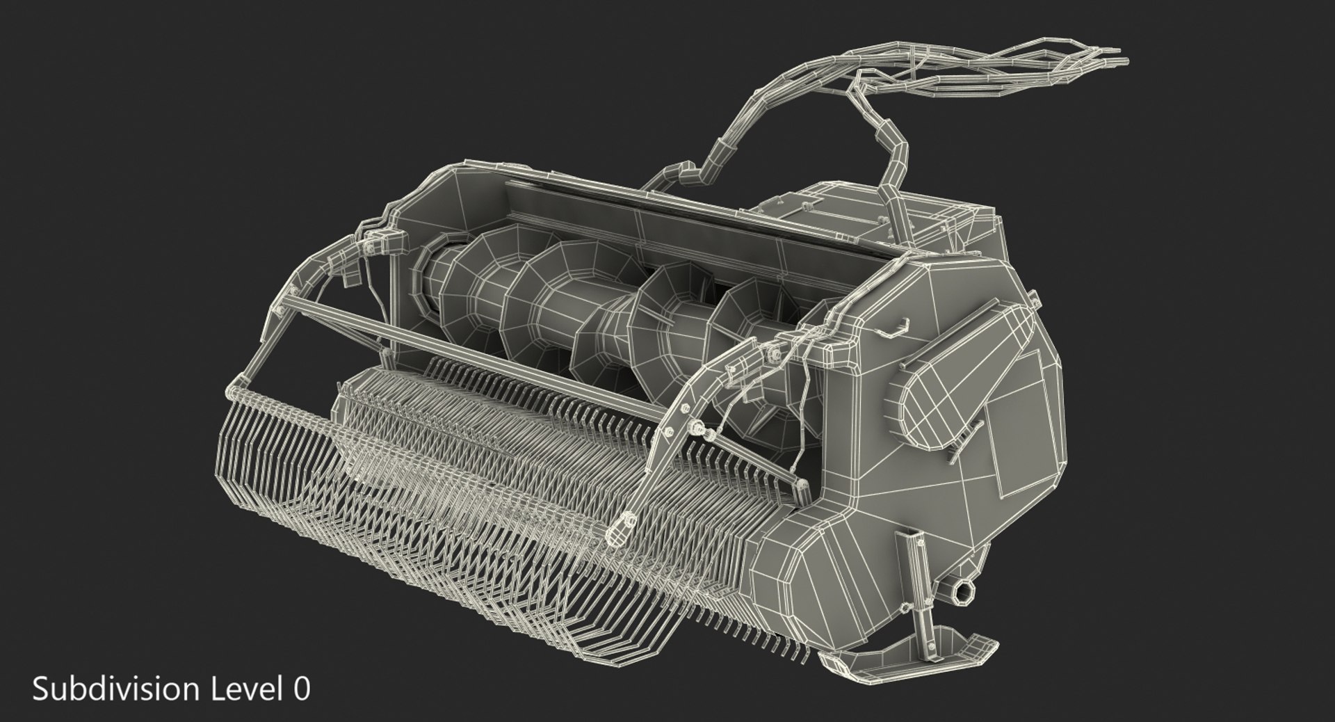 Combine Draper Header Rigged 3D Model - TurboSquid 1330732