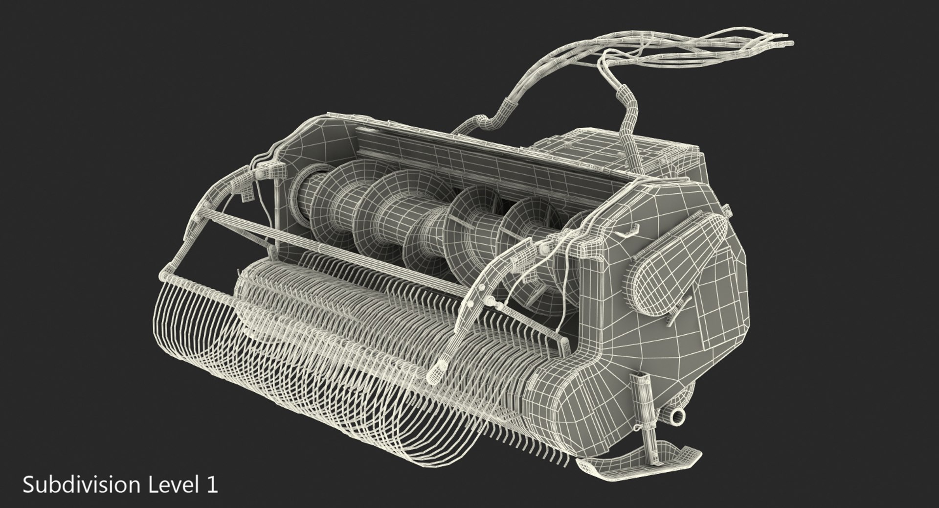 Combine Draper Header Rigged 3D Model - TurboSquid 1330732