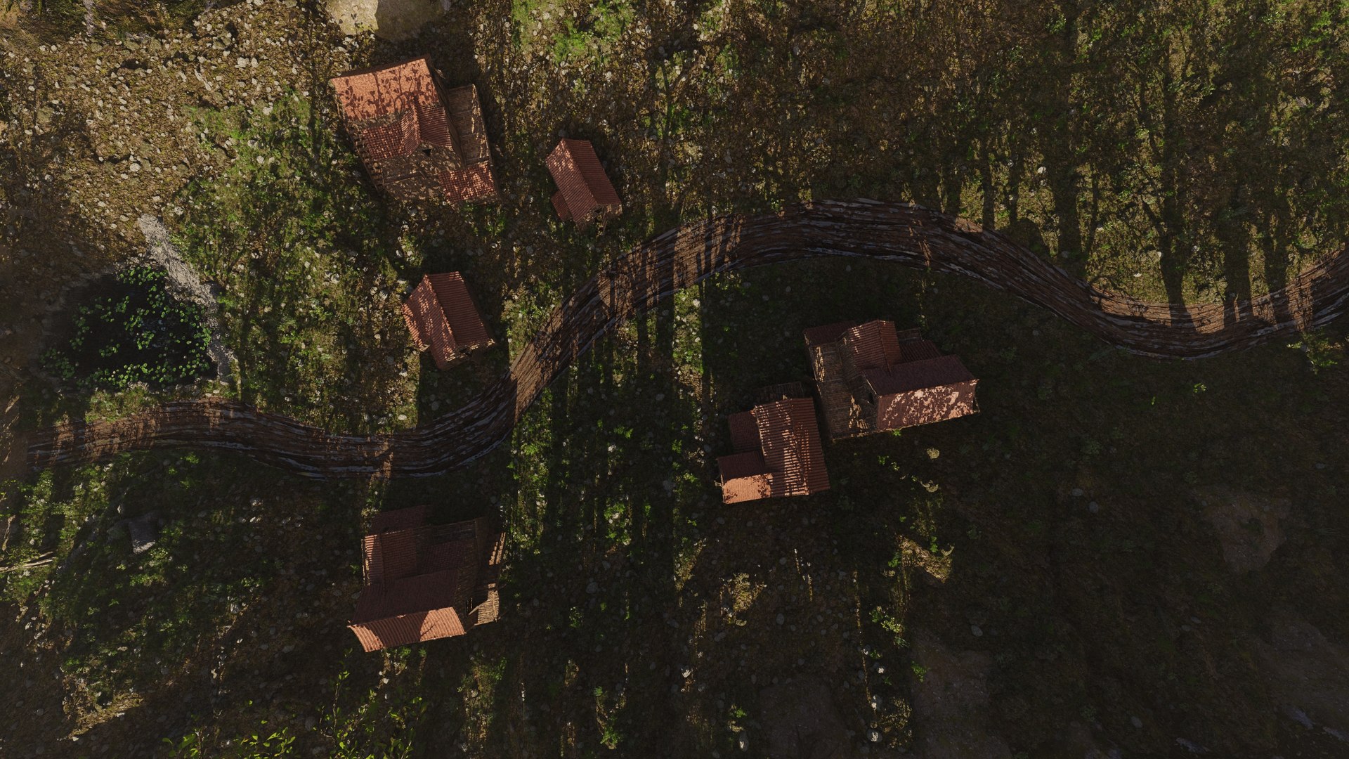 3D Village Scene Model - TurboSquid 2132552