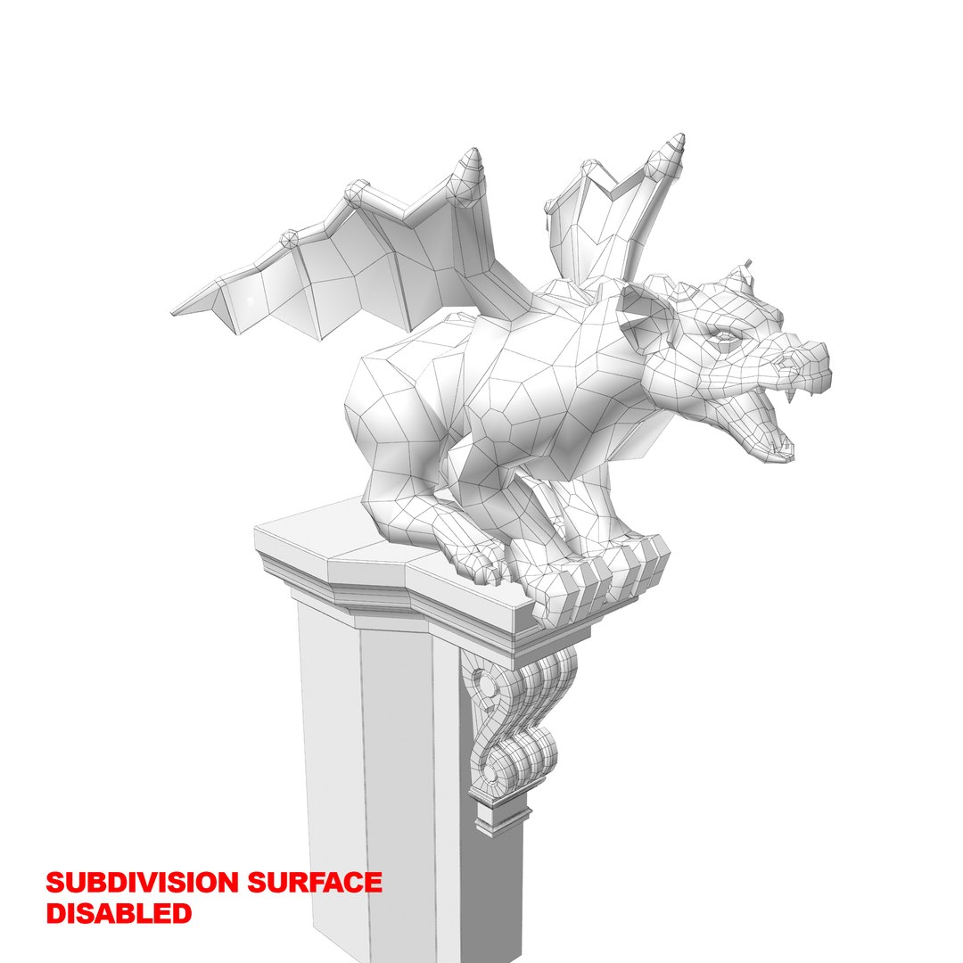Gargoyle Gothic Statue 3D model - TurboSquid 2159648