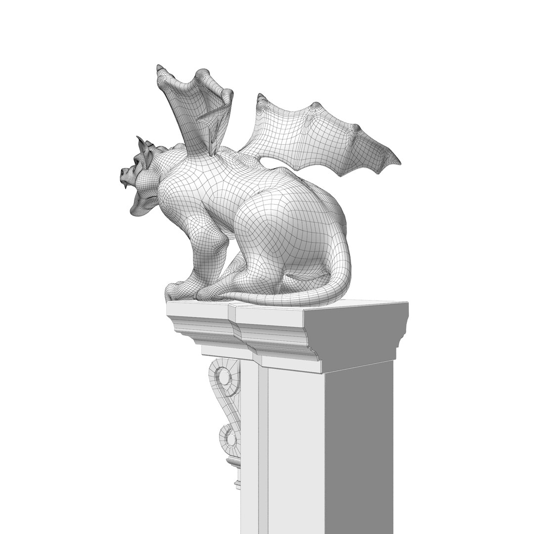 Gargoyle Gothic Statue 3D Model - TurboSquid 2159648