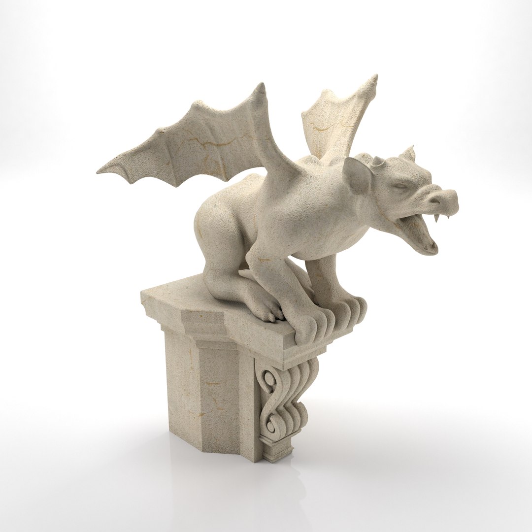 Gargoyle Gothic Statue 3D model - TurboSquid 2159648