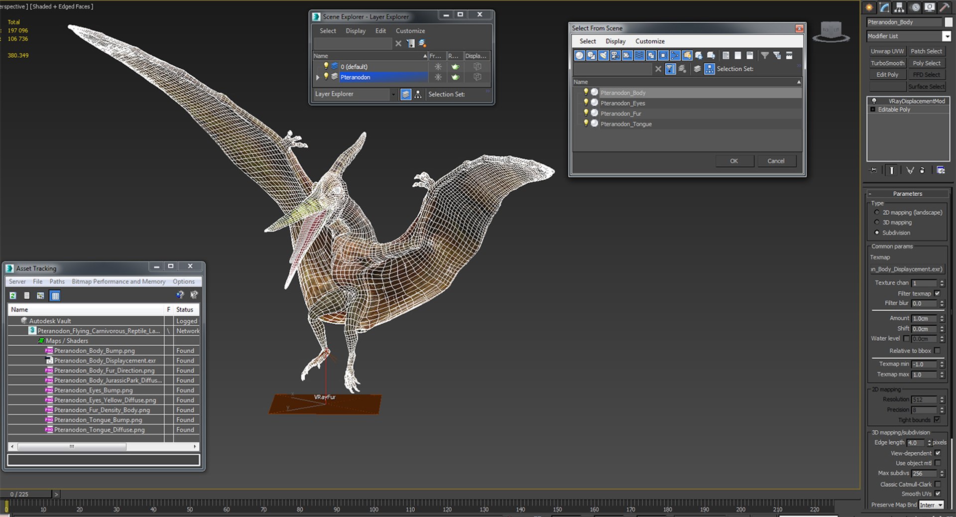 Pteranodon Flying Carnivorous Reptile Model - TurboSquid 1384557