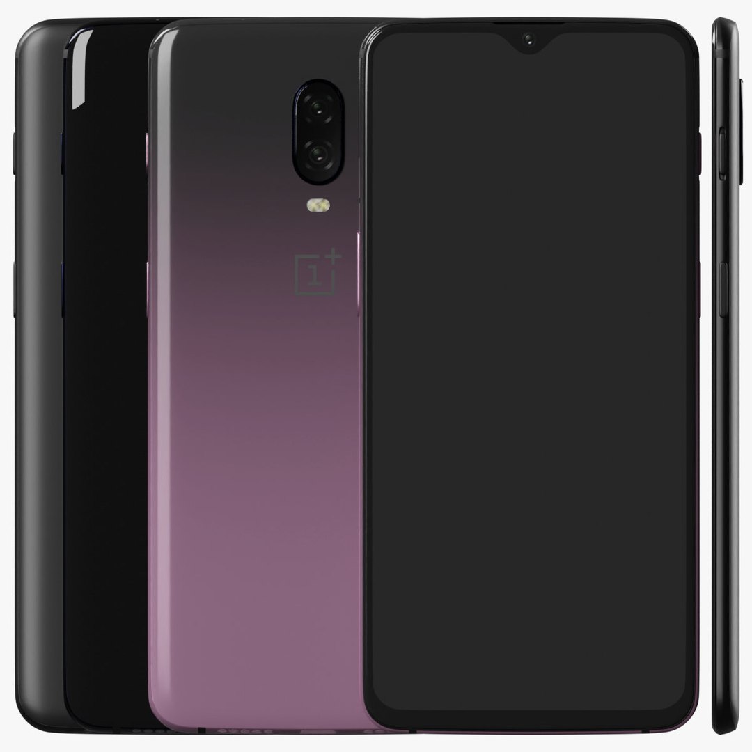 3D model OnePlus 6T All Colors Smartphone - TurboSquid 2077276