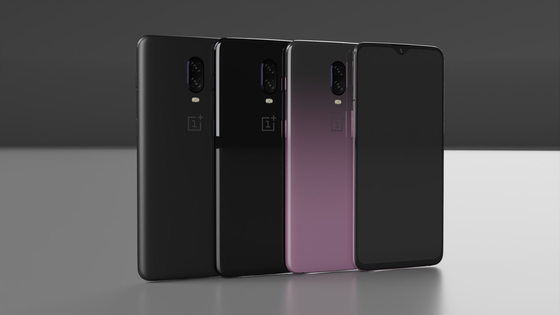 3D model OnePlus 6T All Colors Smartphone - TurboSquid 2077276