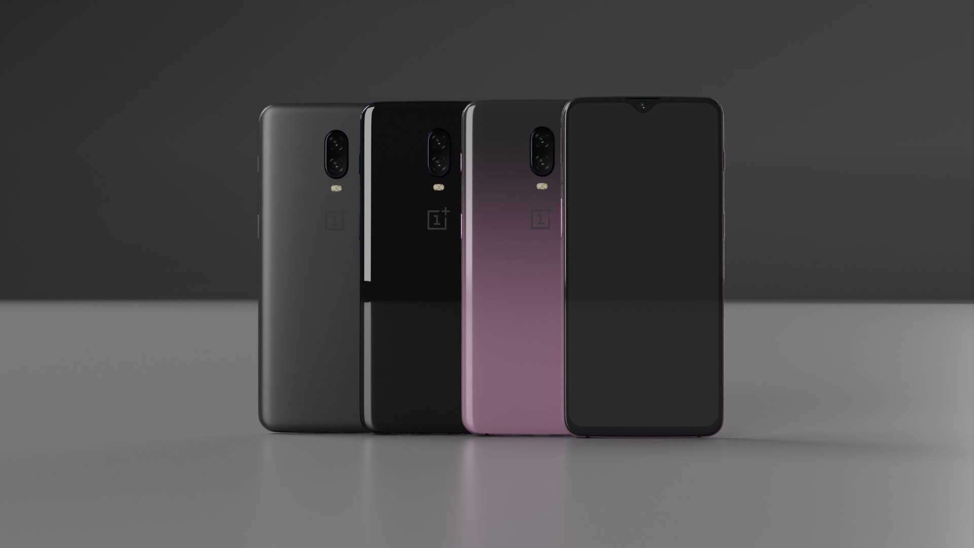 3D model OnePlus 6T All Colors Smartphone - TurboSquid 2077276